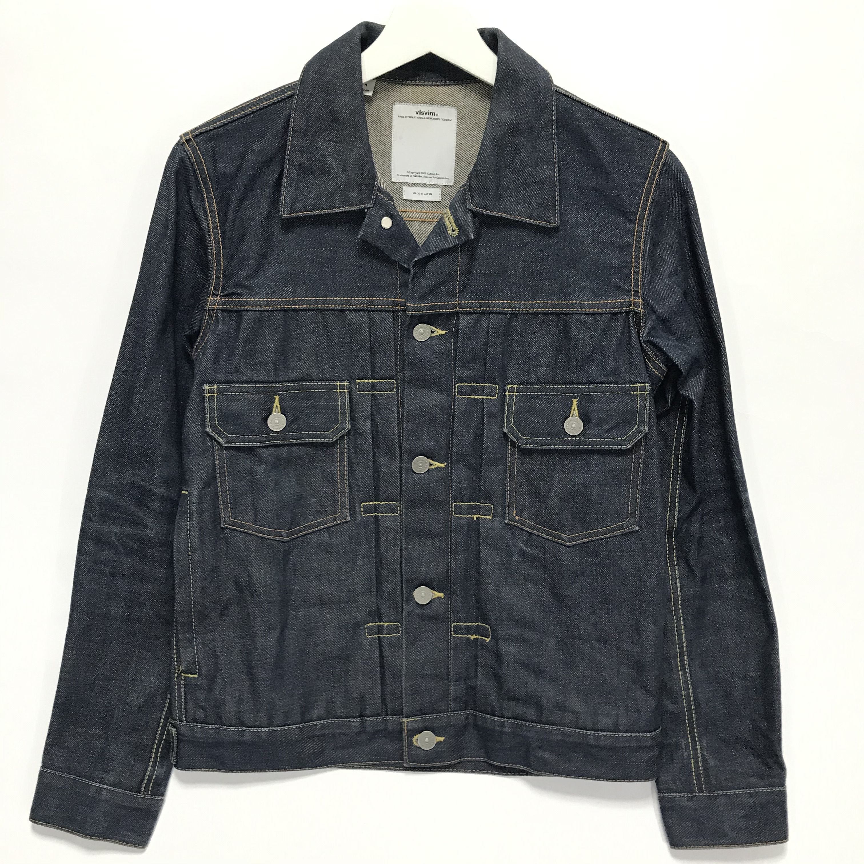 Visvim [S] VISVIM 15SS SS 101 JACKET UNWASHED INDIGO | Grailed