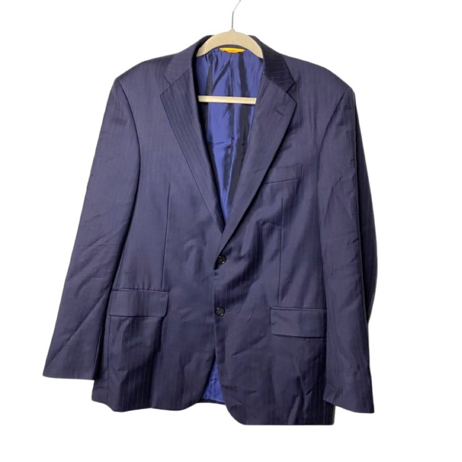 Hickey Freeman Hickey Freeman Loro Piana navy blue 2 bt Blazer blazer ...