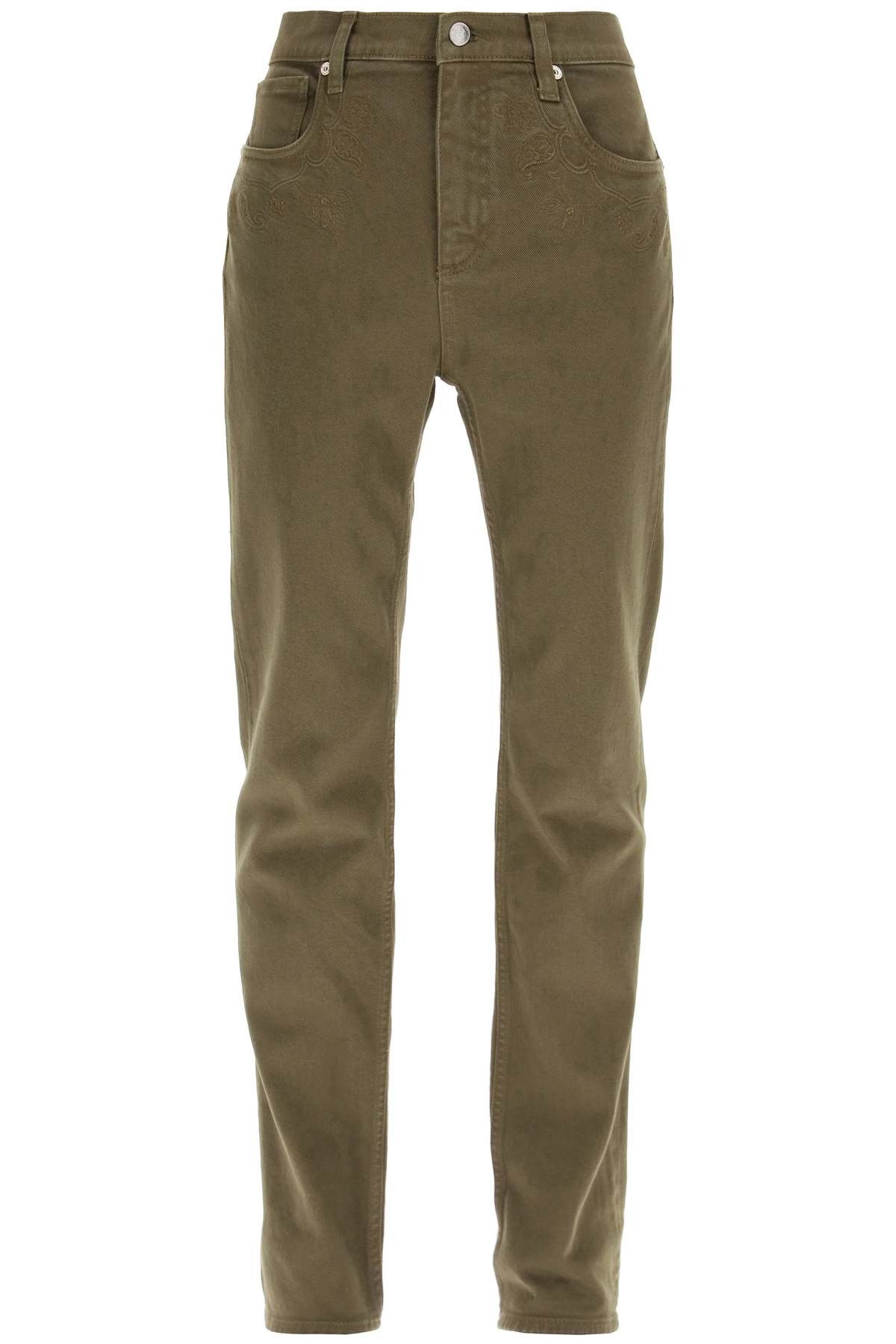 Etro Etro denim jeans with paisley embroidery | Grailed