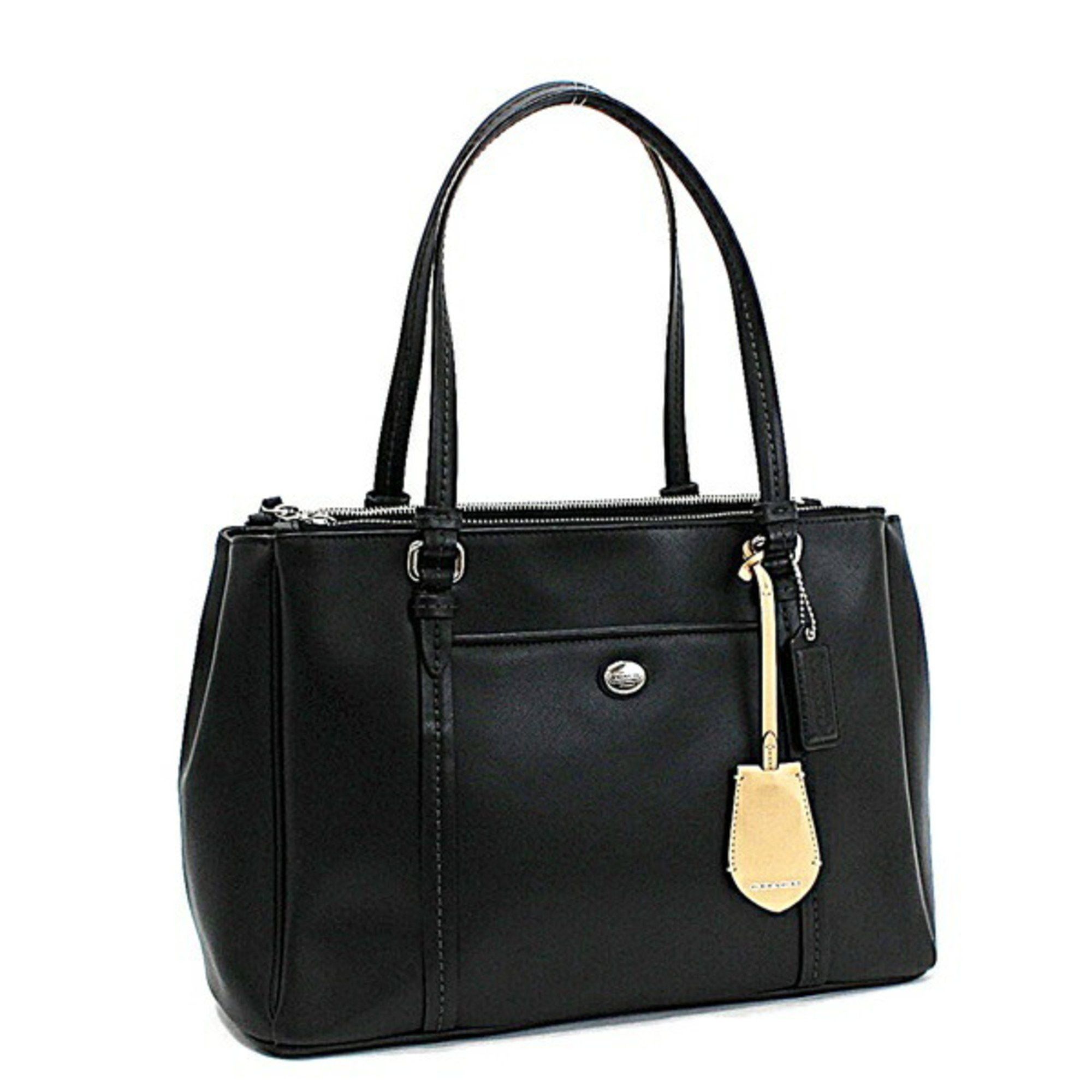 Coach Coach Peyton Leather Jordan Double Zip Carry All Tote Bag ...