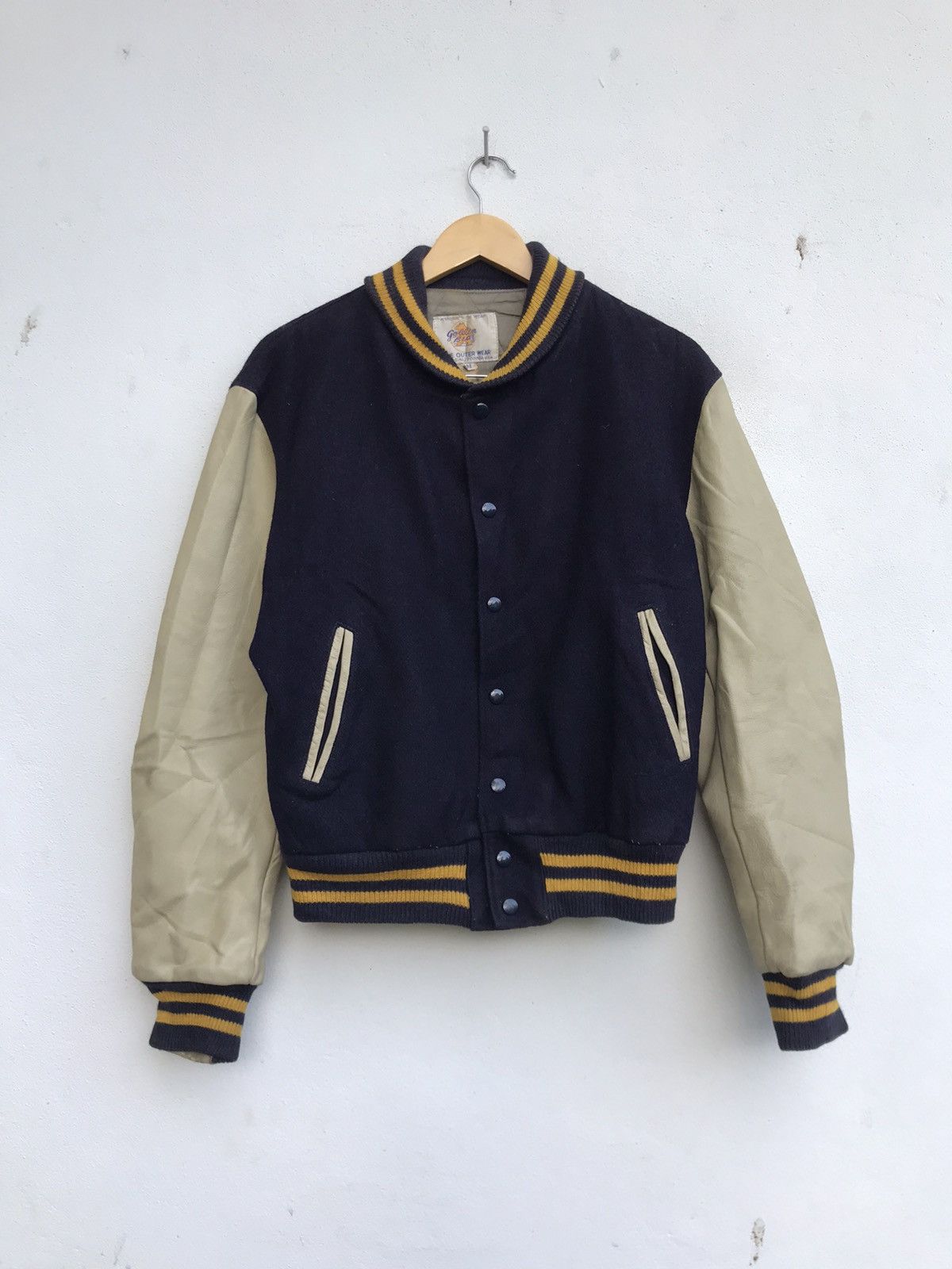 Golden Bear Vintage Golden Bear Leather Varsity Jacket | Grailed