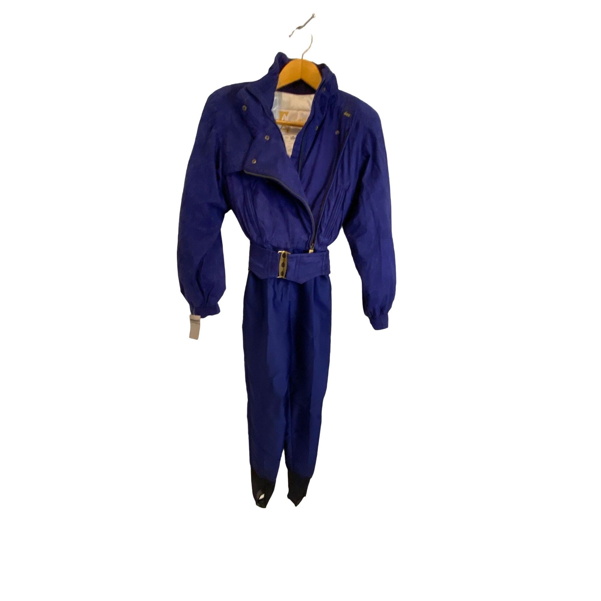 Vintage VINTAGE 90'S SKEA PARIS VAIL BLUEBERRY ULTRA SUEDE SKI SUIT ...