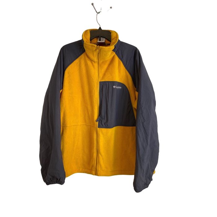 Columbia COLUMBIA MEN'S INTERCHANGE CORE YELLOW FLEECE FULL ZIP JACKE ...
