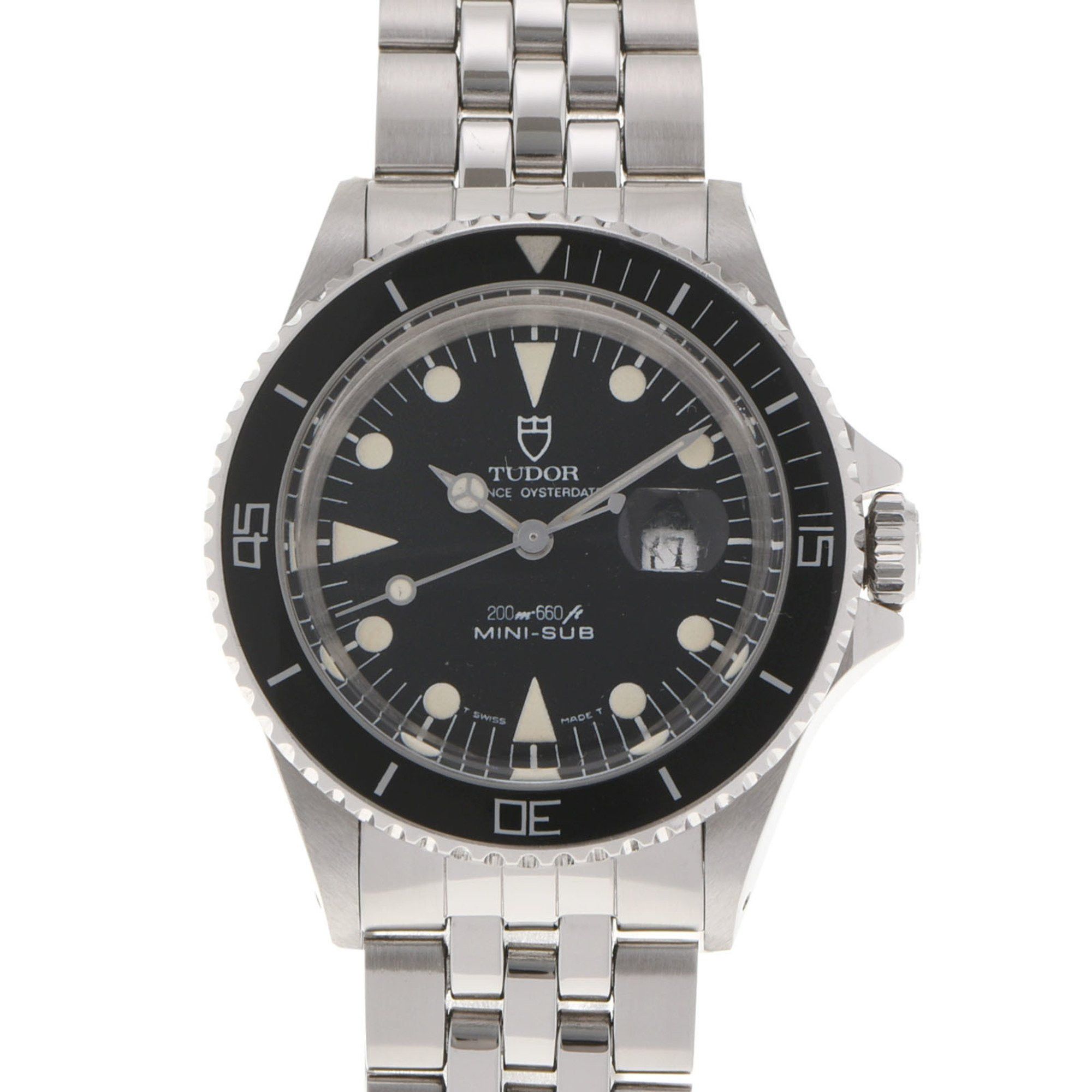 Tudor Tudor Mini Sub 73090 Boys SS Watch Automatic Winding Black Dial ...