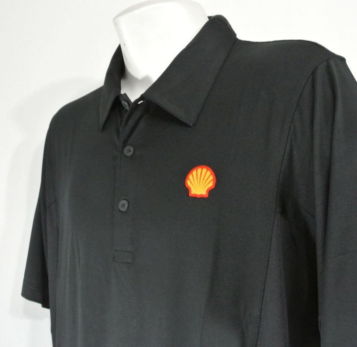 Other SHELL Gas Station Oil Employee Uniform Black Polo Shirt NWT | Grailed