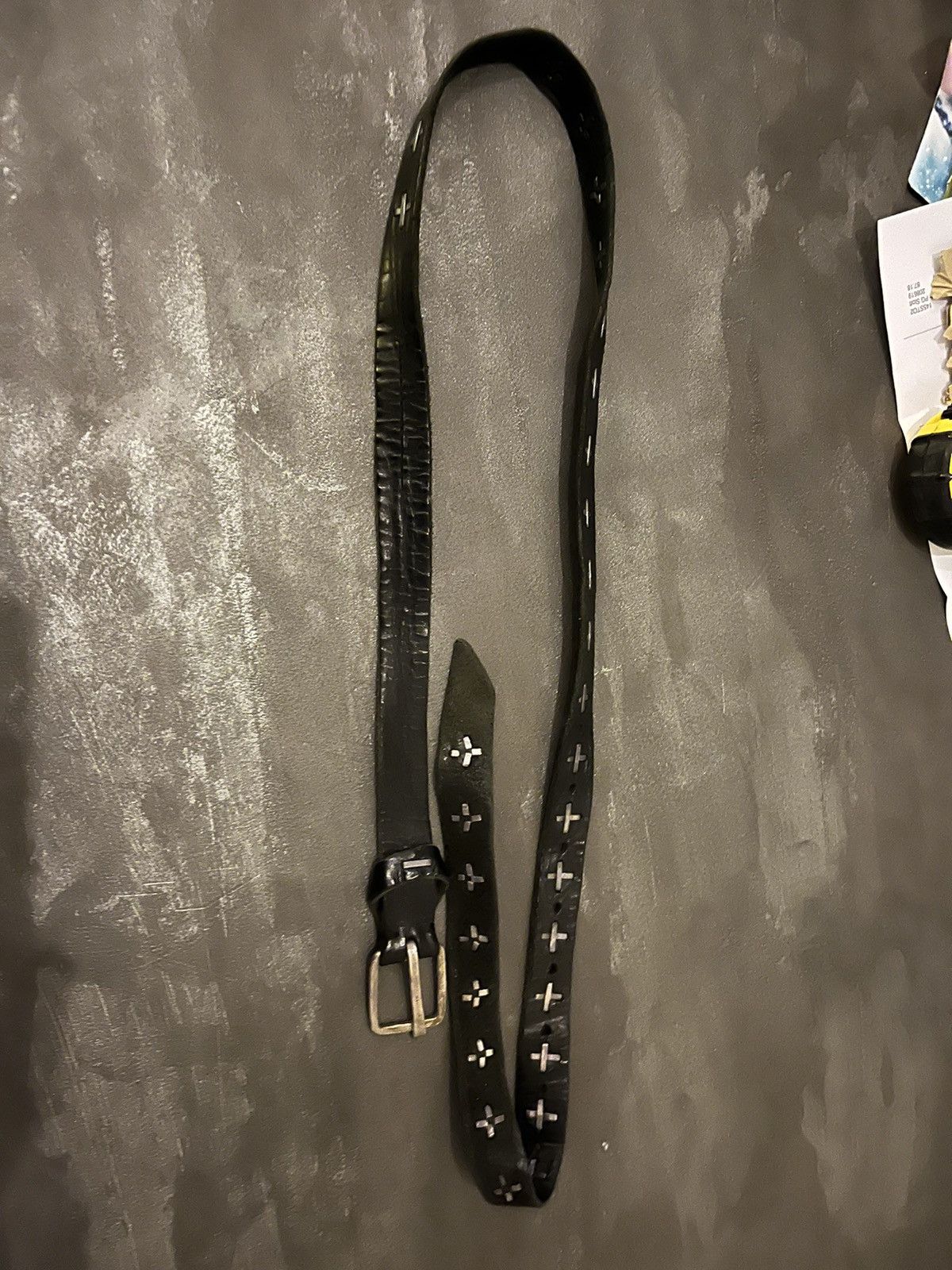 Ma+ Ma+ black silver cross belt | Grailed