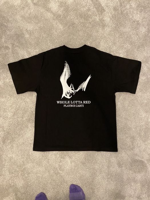 Streetwear Playboi Carti Middle Finger Cross Tee | Grailed