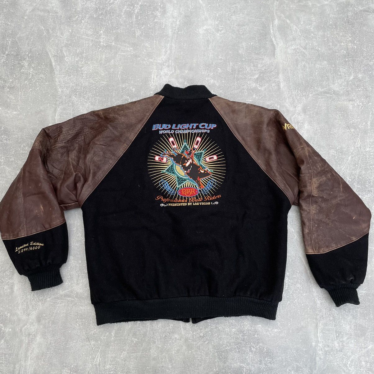 Bomber Jacket × Made In Usa × Very Rare 💲LIMITED💲 LAS VEGAS BUD LIGHT ...