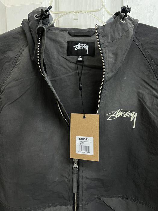 Stussy Stussy Wave Dye Beach Shell Jacket Black | Grailed