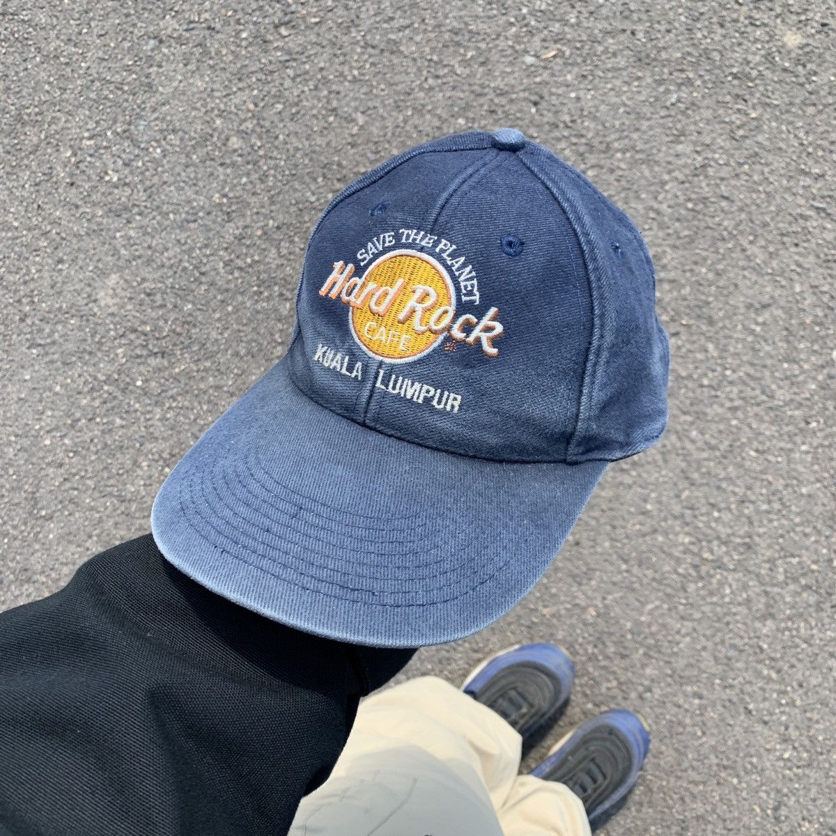 Vintage Vintage Hard Rock Cafe 90s Denim Faded Baseball Cap y2k OS ...