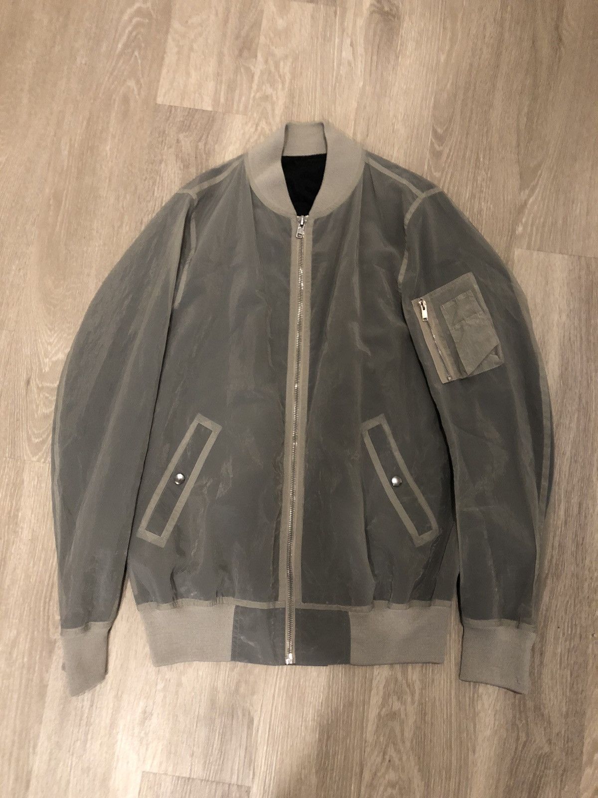 Rick Owens Rick Owens Pearl Translucent Flight Bomber Jacket | Grailed
