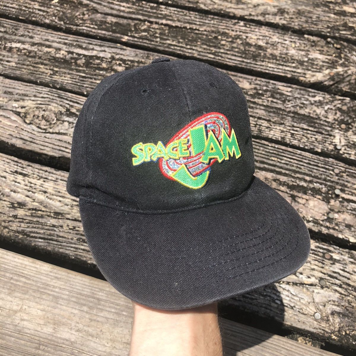 Vintage × Warner Bros 1996 Space Jam Snap Back Hat | Grailed