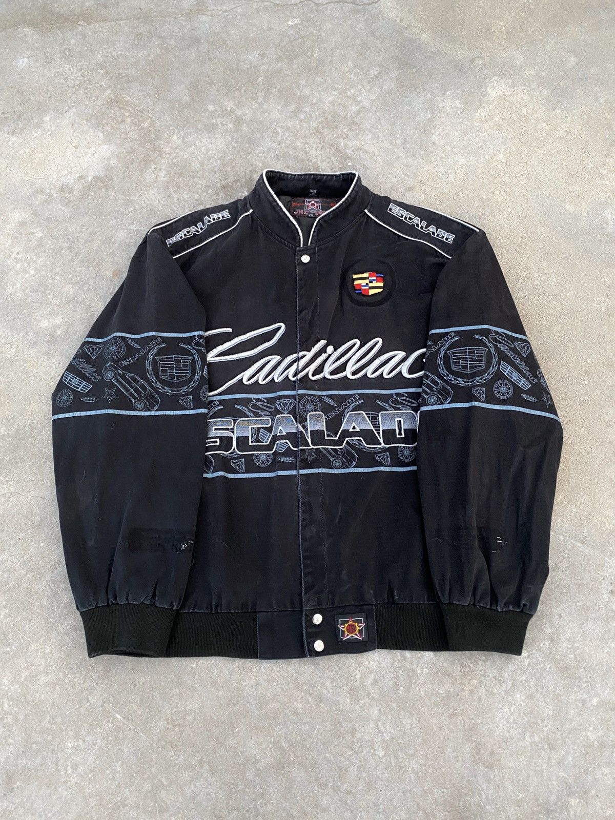 Cadillac × Streetwear Vintage JH Design Cadillac Racing Jacket | Grailed