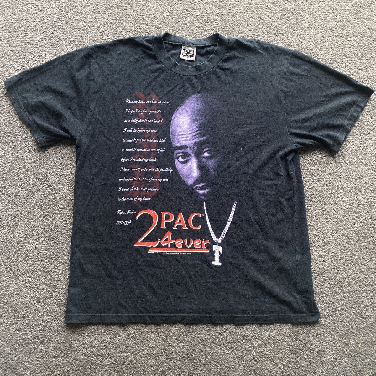 Rap Tees × Vintage Vintage 2pac t-shirt 1997 | Grailed