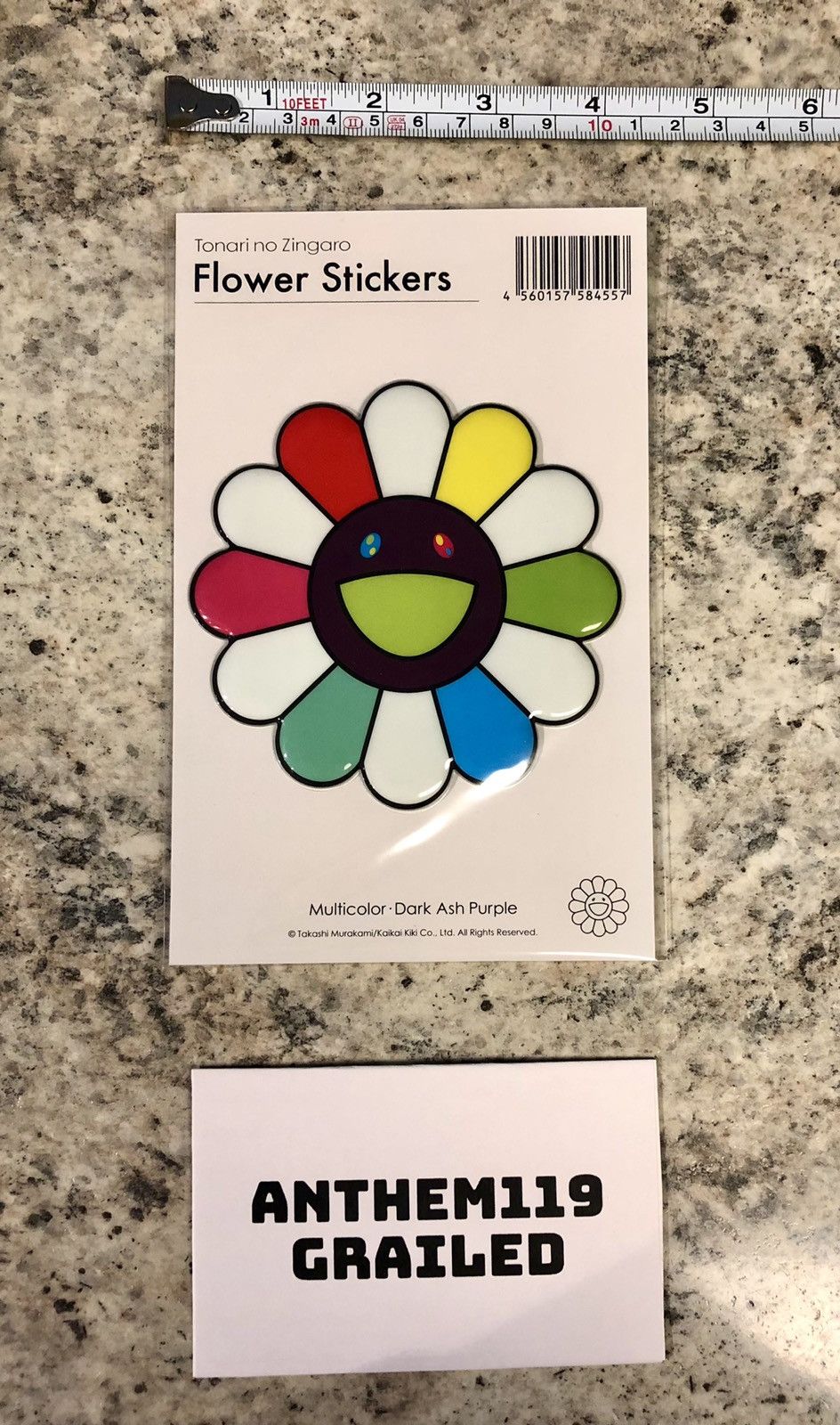 Takashi Murakami Takashi Murakami Bubblingly Multicolor Flower Sticker ...