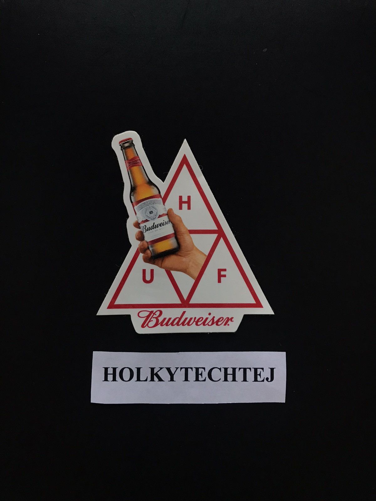 Huf Huf Budweiser Sticker | Grailed