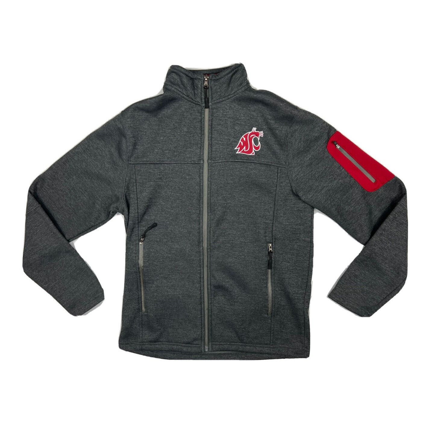Colosseum Athletics WSU Cougars Jacket Small Men’s Fleece Zip-Up ...