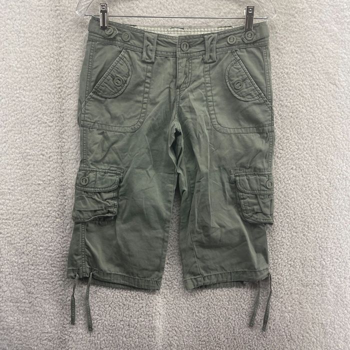 Aeropostale Aeropostale Olive Green Capri Cargo Pants Womens Size 1/2 ...