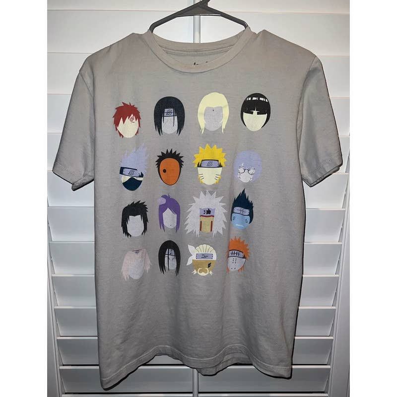 Anima Vintage Naruto Shippuden - Face Line Up Image 2007 | Grailed