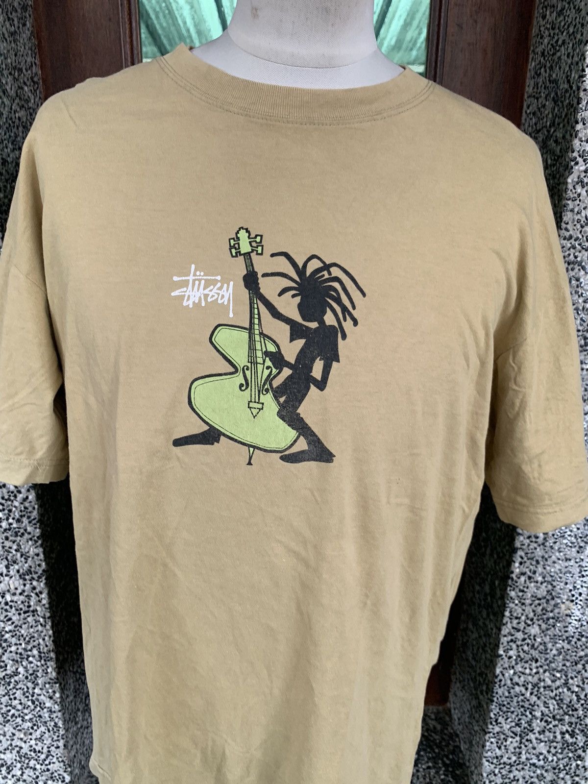 Streetwear × Stussy × Vintage Vintage 90s Stussy Rasta Man T shirt ...