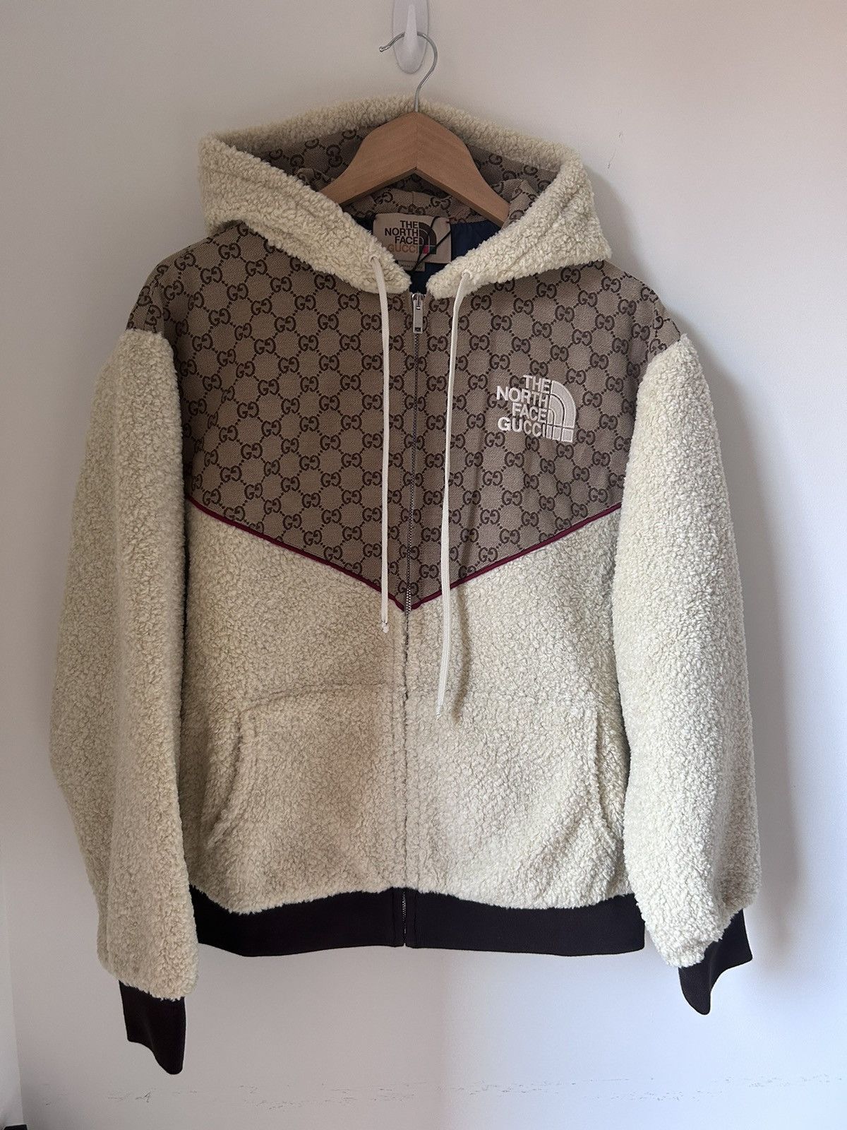 Gucci × The North Face Gucci The North Face GG Canvas Shearling Jacket ...