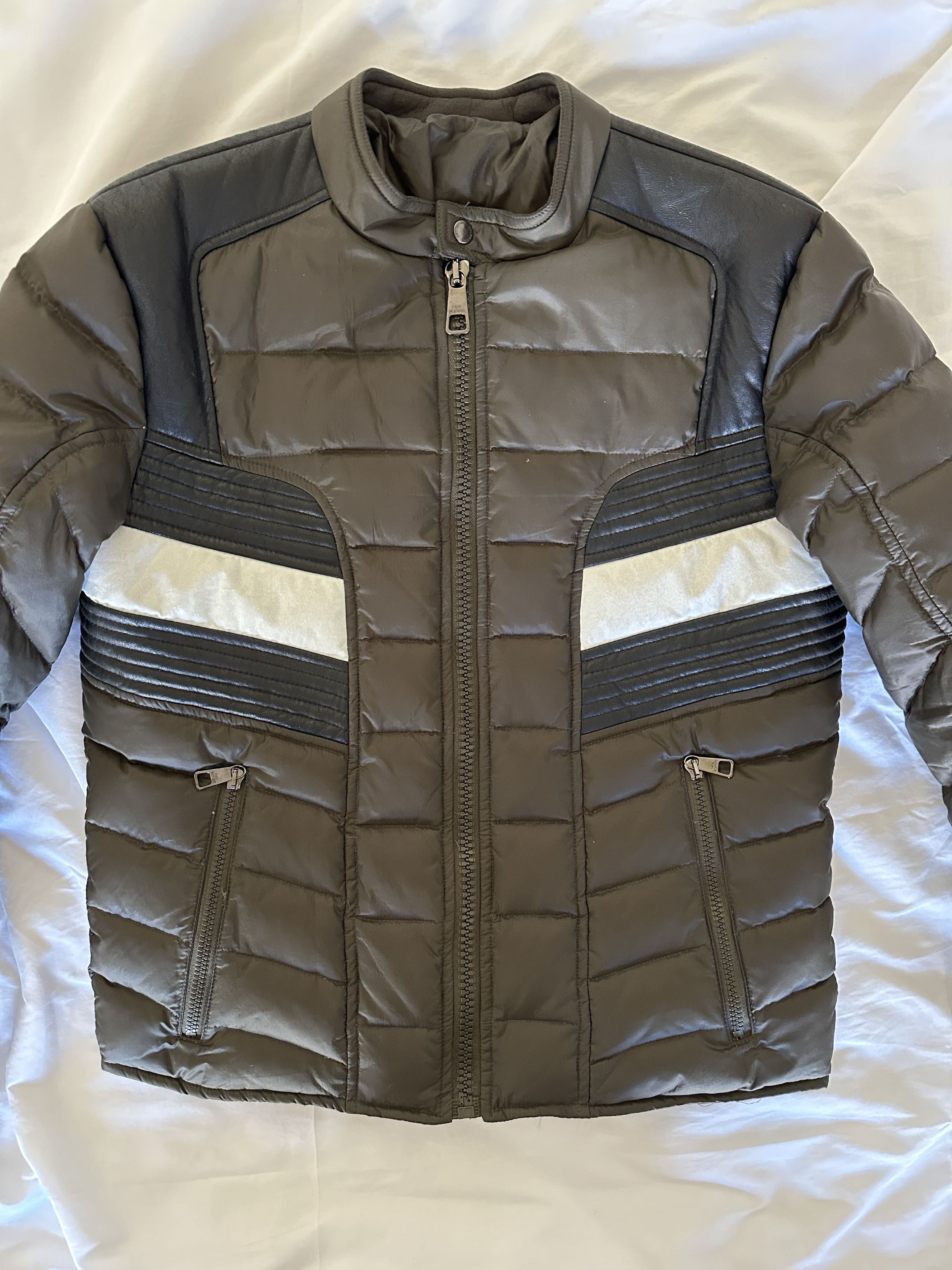 Neil Barrett Neil Barrett Olive Motorcycle Down Jacket | Grailed