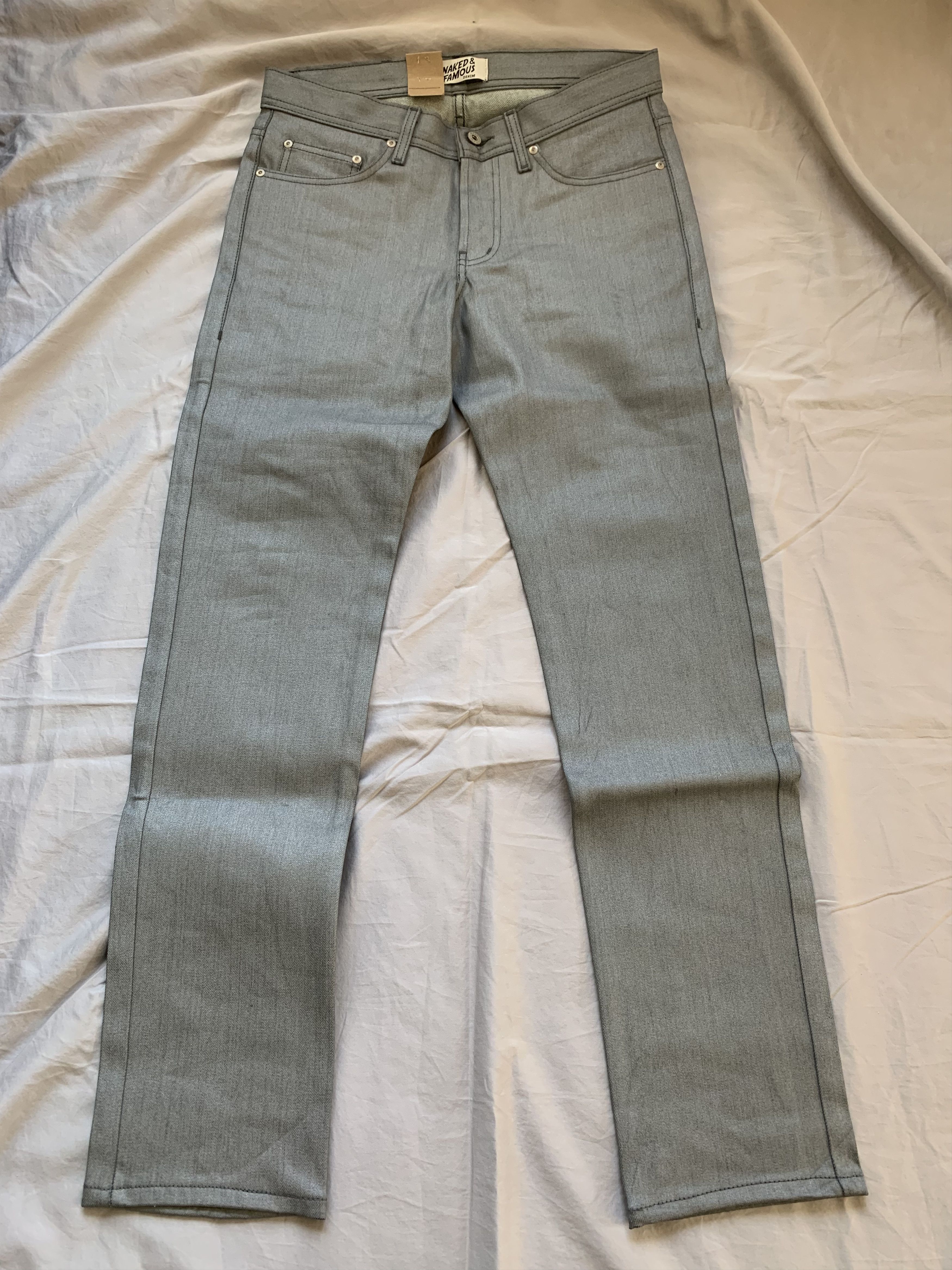 Naked & Famous Naked & Famous Reflective Denim, Weird Guy fit | Grailed