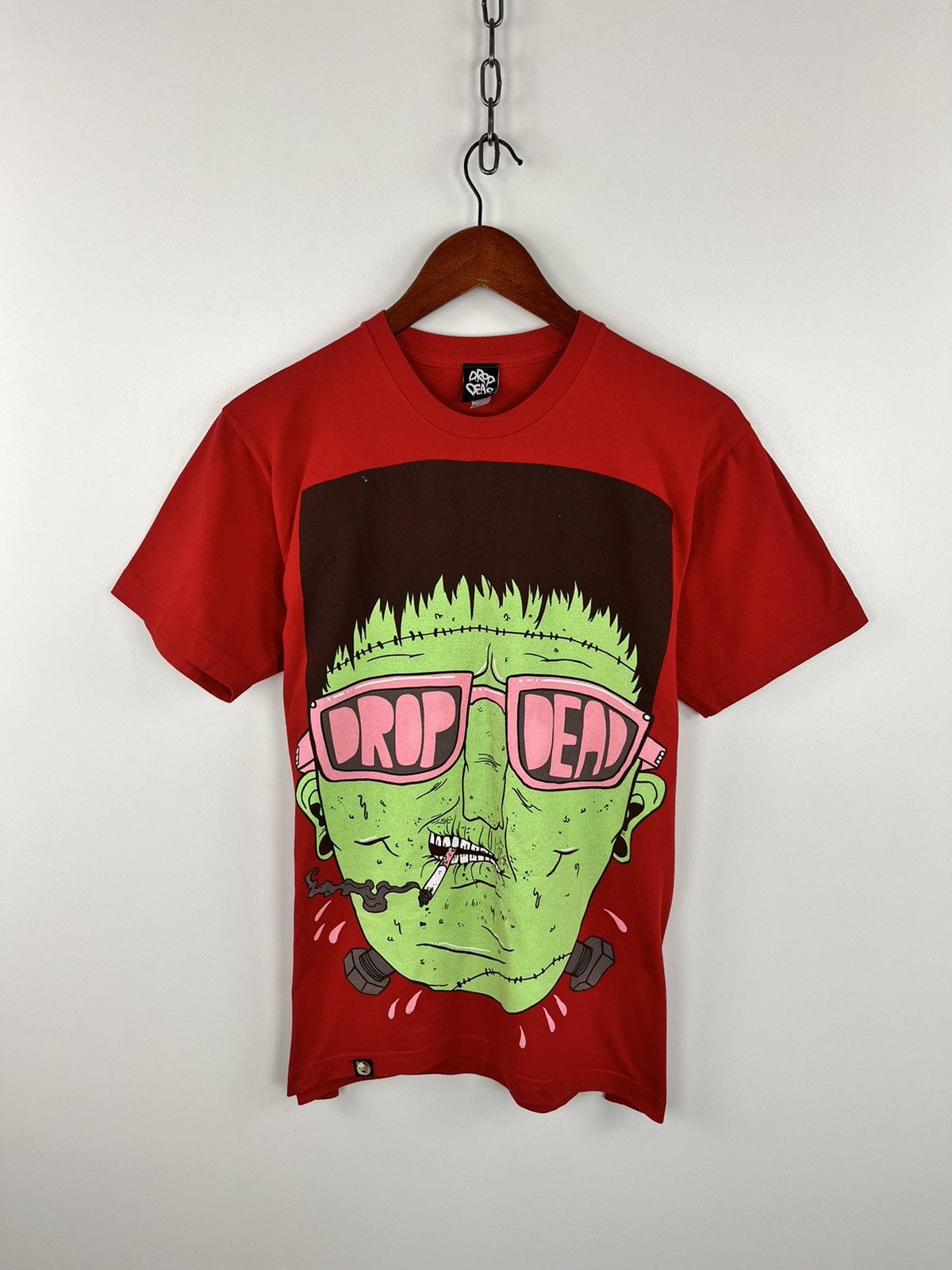 Drop Dead Drop Dead T-Shirt Frankenstein's Monster Smoky Big Logo | Grailed