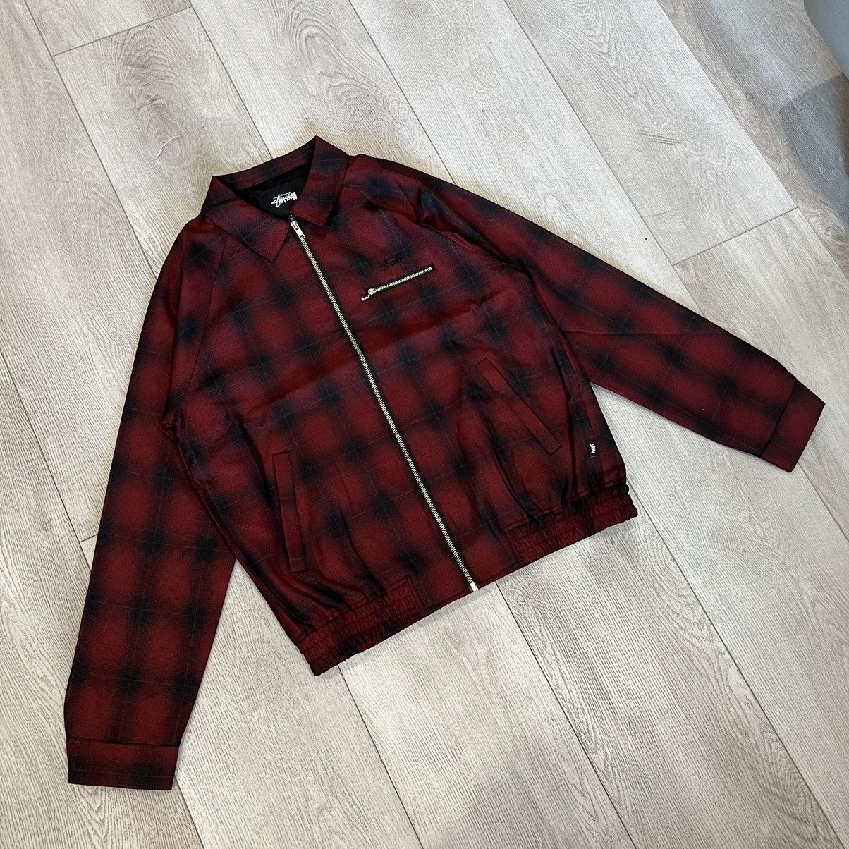 Stussy Stussy Shadow Plaid Red Bryan Jacket | Grailed