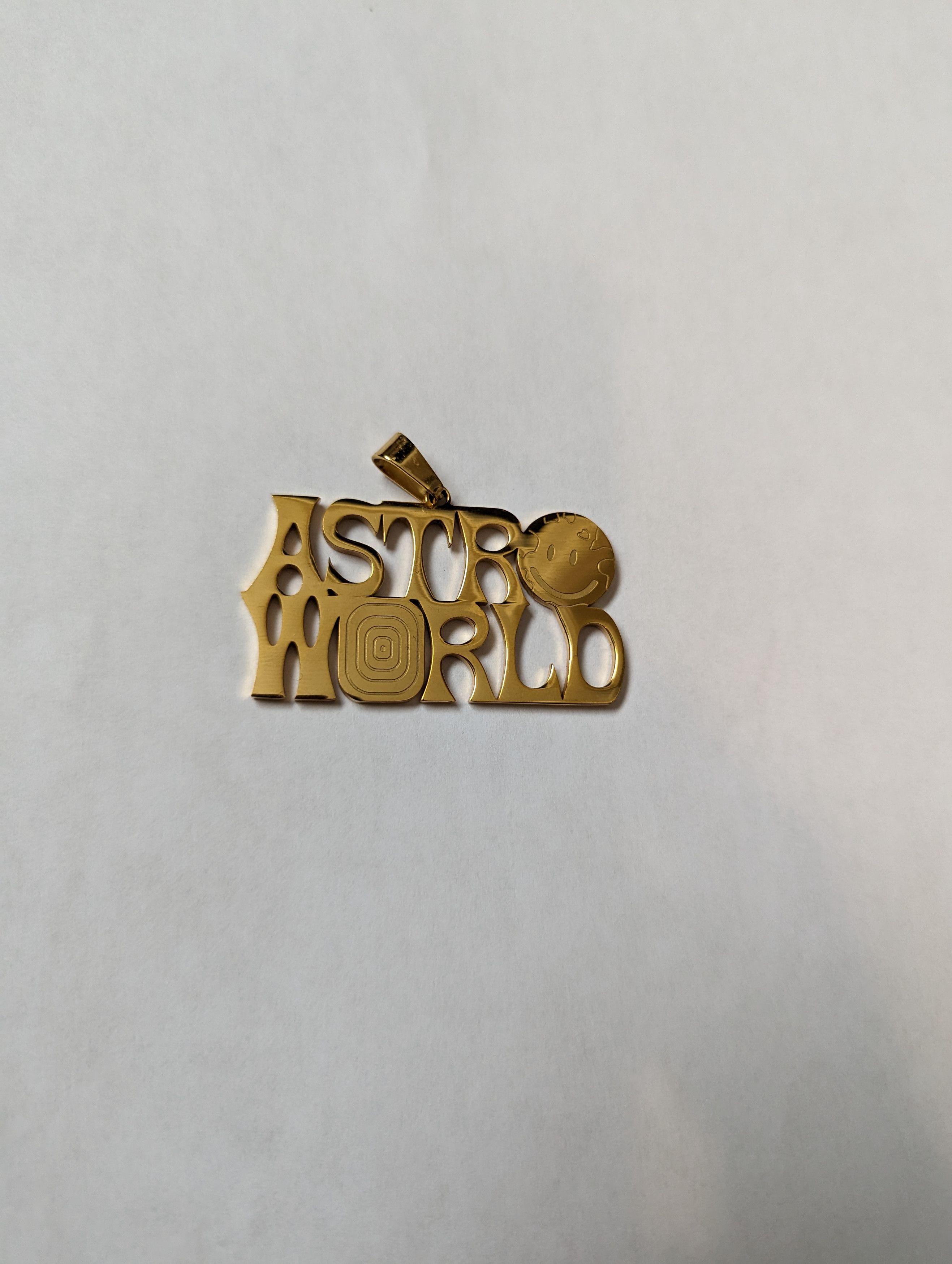 Custom Custom Astroworld 24k Gold Plated Pendant | Grailed