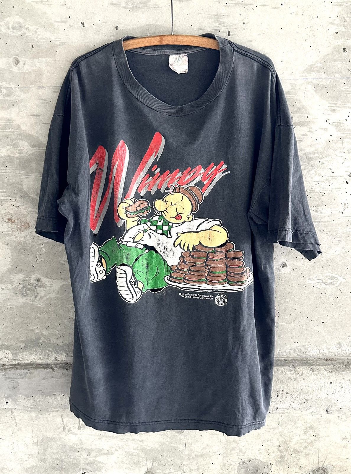 Art × Cartoon Network × Vintage Vintage Popeye Tee Shirt Xl Wimpy ...