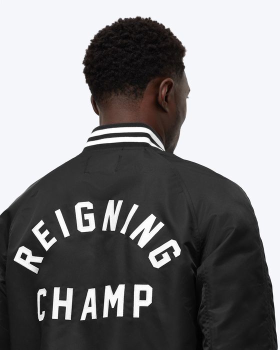 Reigning Champ LOGO STADIUM JACKET | Grailed