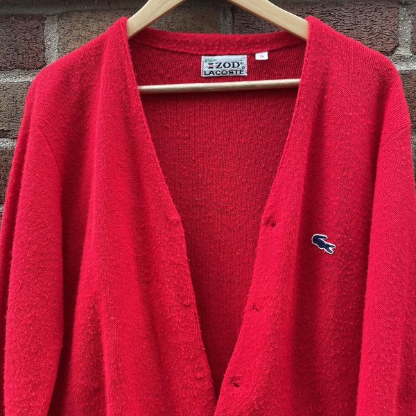 Vintage 80s izod lacoste cardigan sweater | Grailed