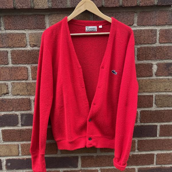 Vintage 80s izod lacoste cardigan sweater | Grailed