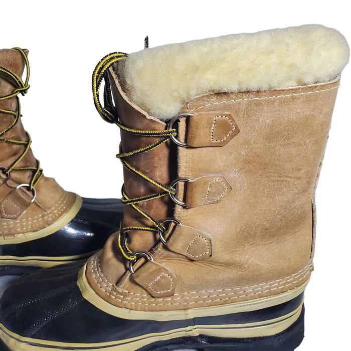 Sorel Waterproof Snow Boots Leather Wool Liner | Grailed