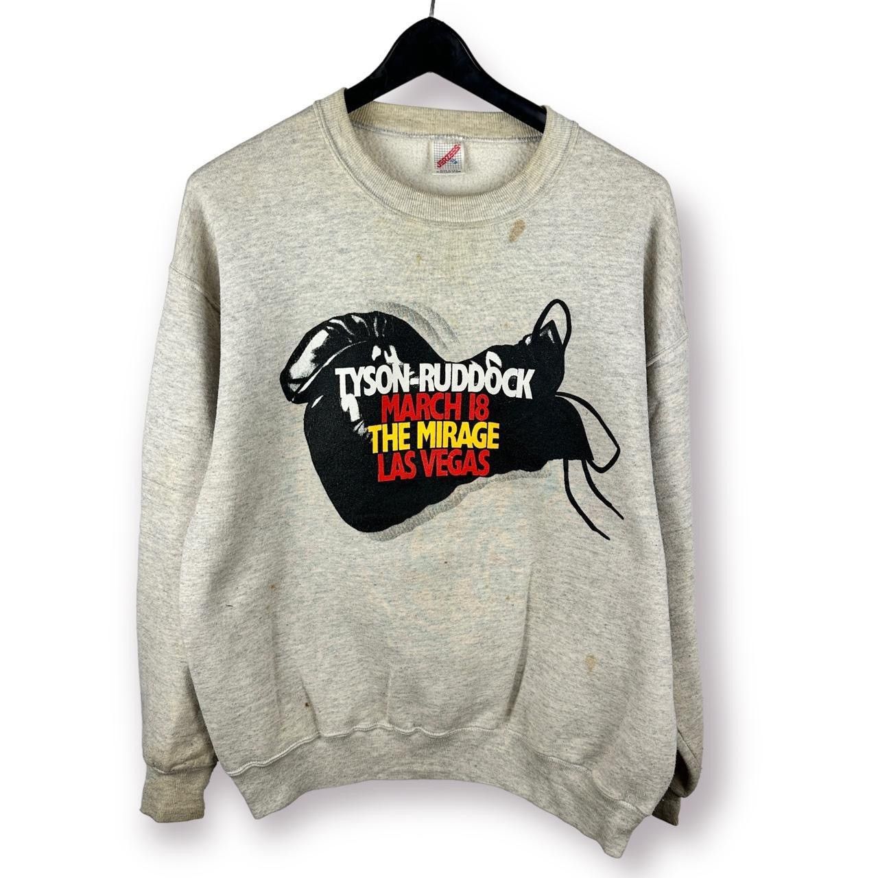 Vintage Vintage 1995 Mike Tyson Ruddock The Mirage Boxing Crewneck ...
