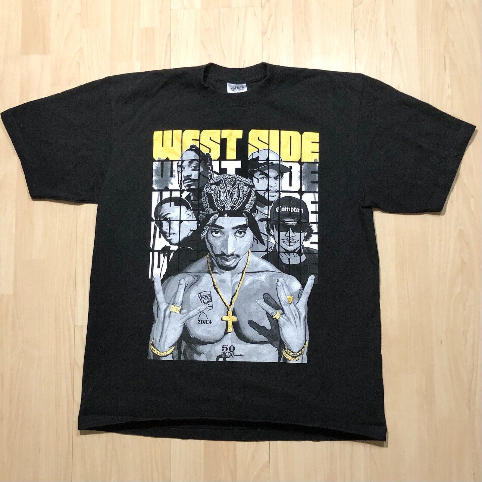 Vintage West Side Shirt XL Shaka 2Pac Dr Dre Ice Cube Snoop Dogg Eazy E ...