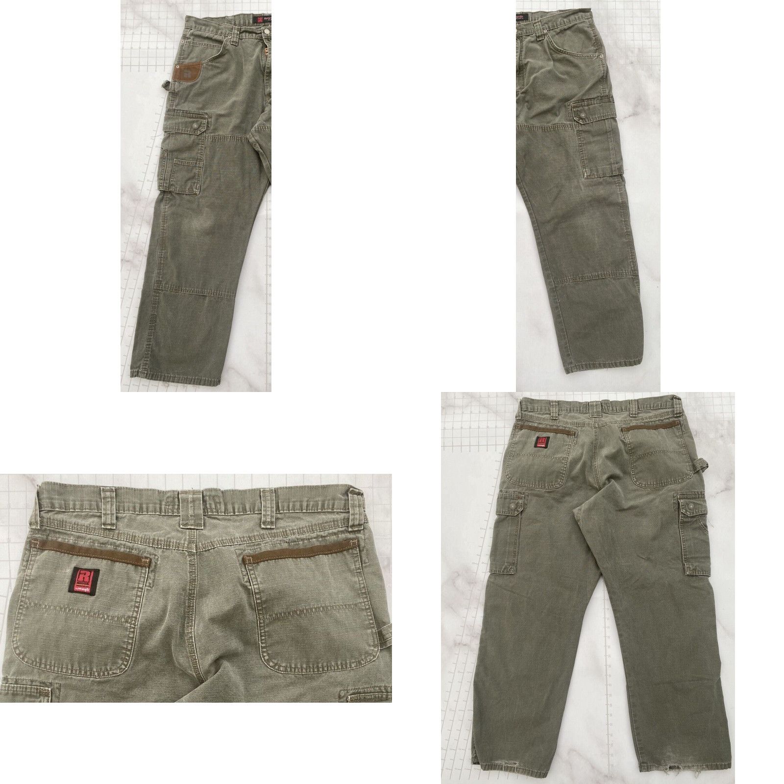 Wrangler Wrangler Riggs Workwear 38x30 (38x29) Green Relaxed Carpenter ...