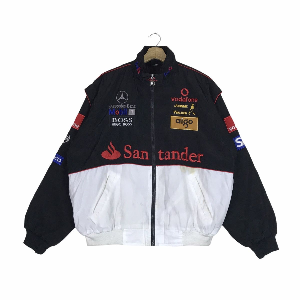 Mercedes Benz Vintage MERCEDES BENZ Mclaren Racing Team Bomber Jacket ...
