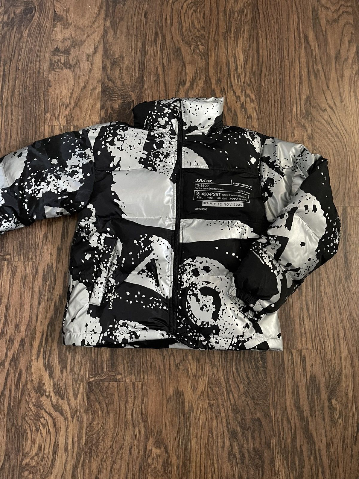 Travis Scott Travis Scott PS5 Reflective Puff Jacket | Grailed