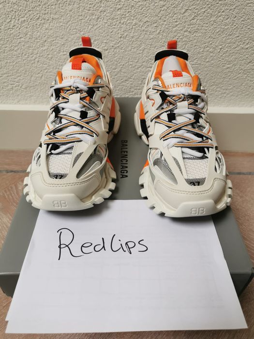 Balenciaga Balenciaga Track Orange White | Grailed