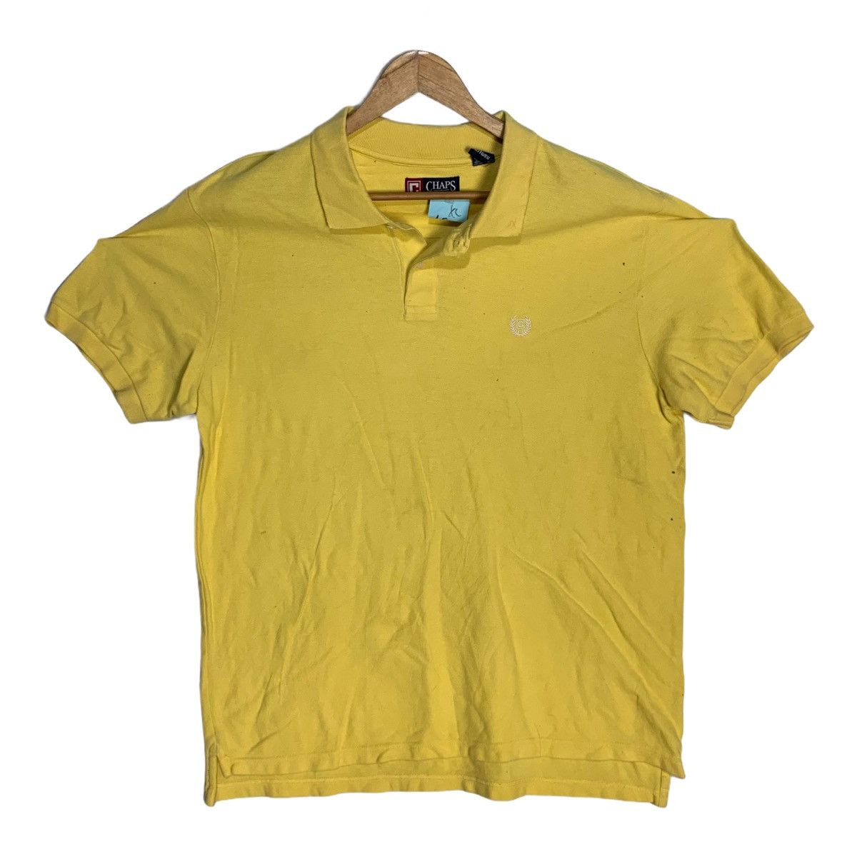 Chaps Chaps est 1978 polo shirts yellow color xl size | Grailed