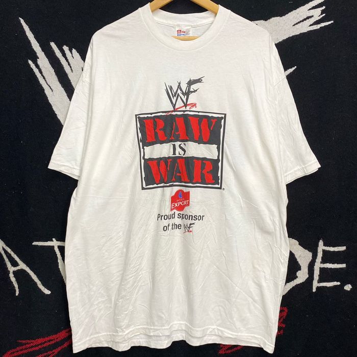 Vintage RAW IS WAR Vintage 90s WWF Wrestling Shirt XL | Grailed