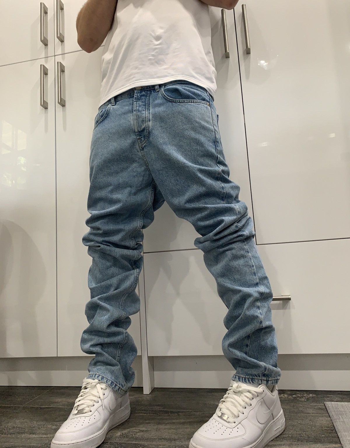 Streetwear × Vintage Vintage Lightwash FOG VLONE Travis Style Long ...