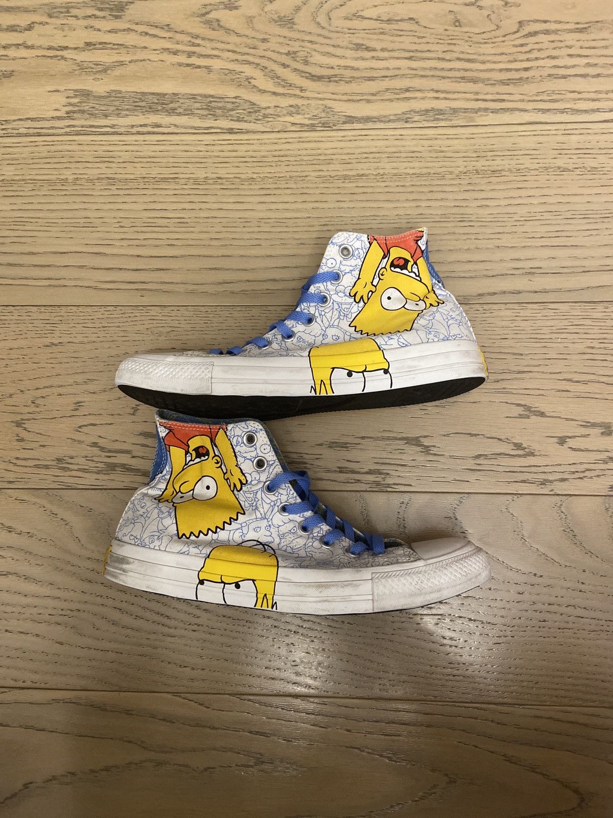 Converse converse x simpsons, high top sneakers | Grailed