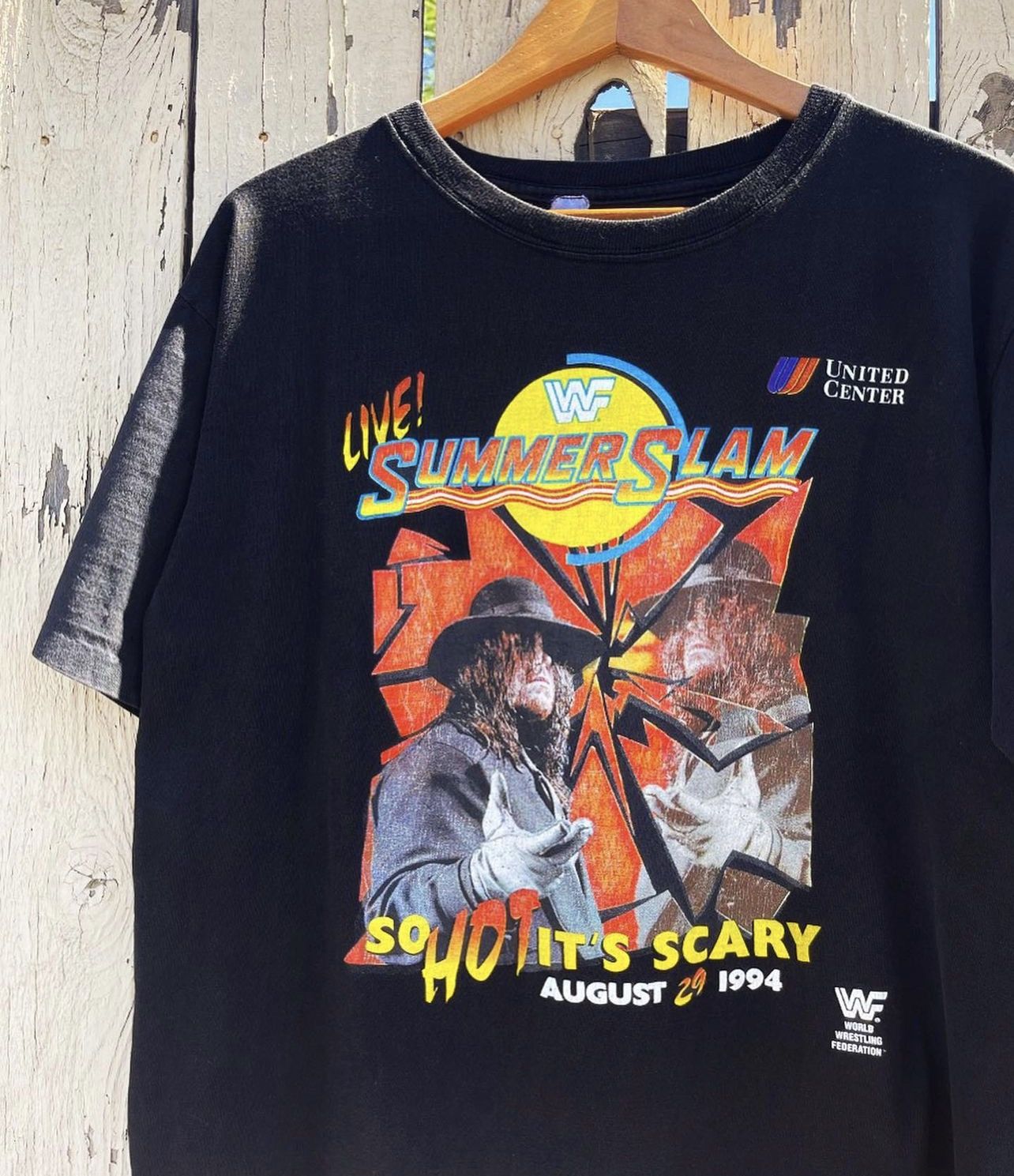 Vintage × WWE × WWF Vintage WWF Wrestling 1994 SummerSlam PPV Event T ...