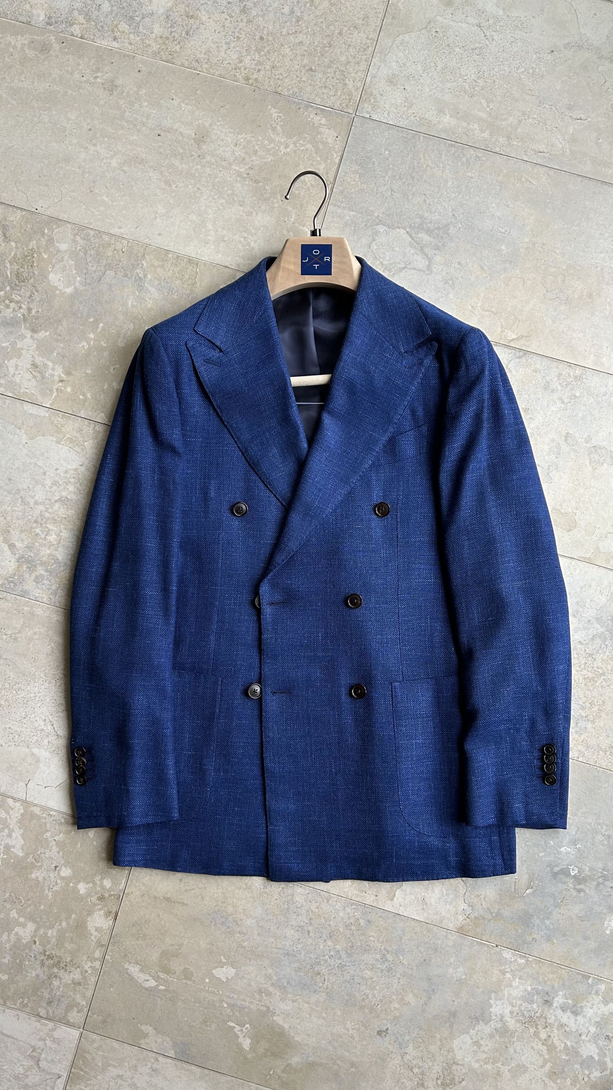 Suitsupply Jort Blue Double Breasted Jacket | Grailed