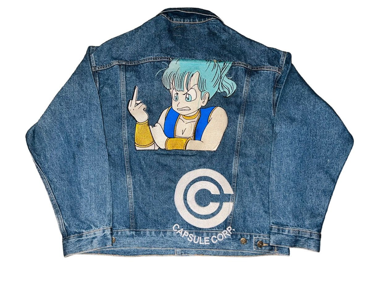 Vintage Bulma Dragon ball anime jacket SZ-XL rare goku denim jean | Grailed