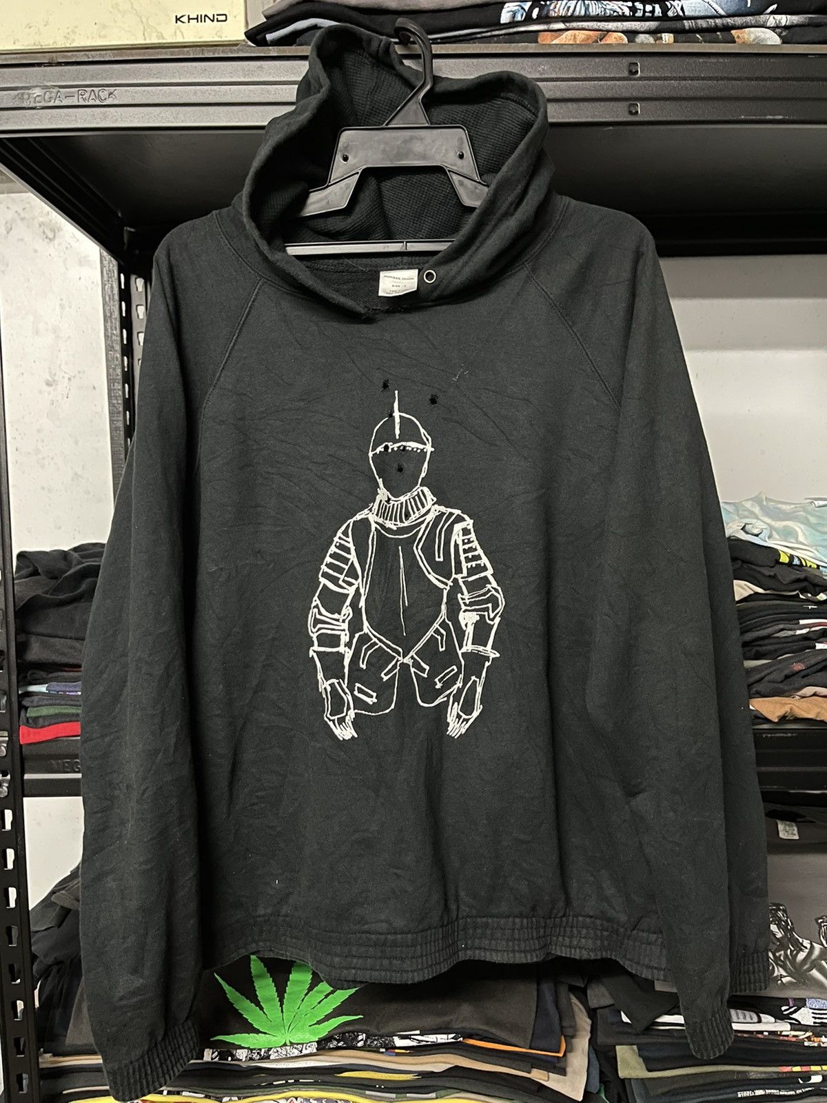 Vintage Rare Number Nine Knight Samurai Hoodie Distressed Design | Grailed