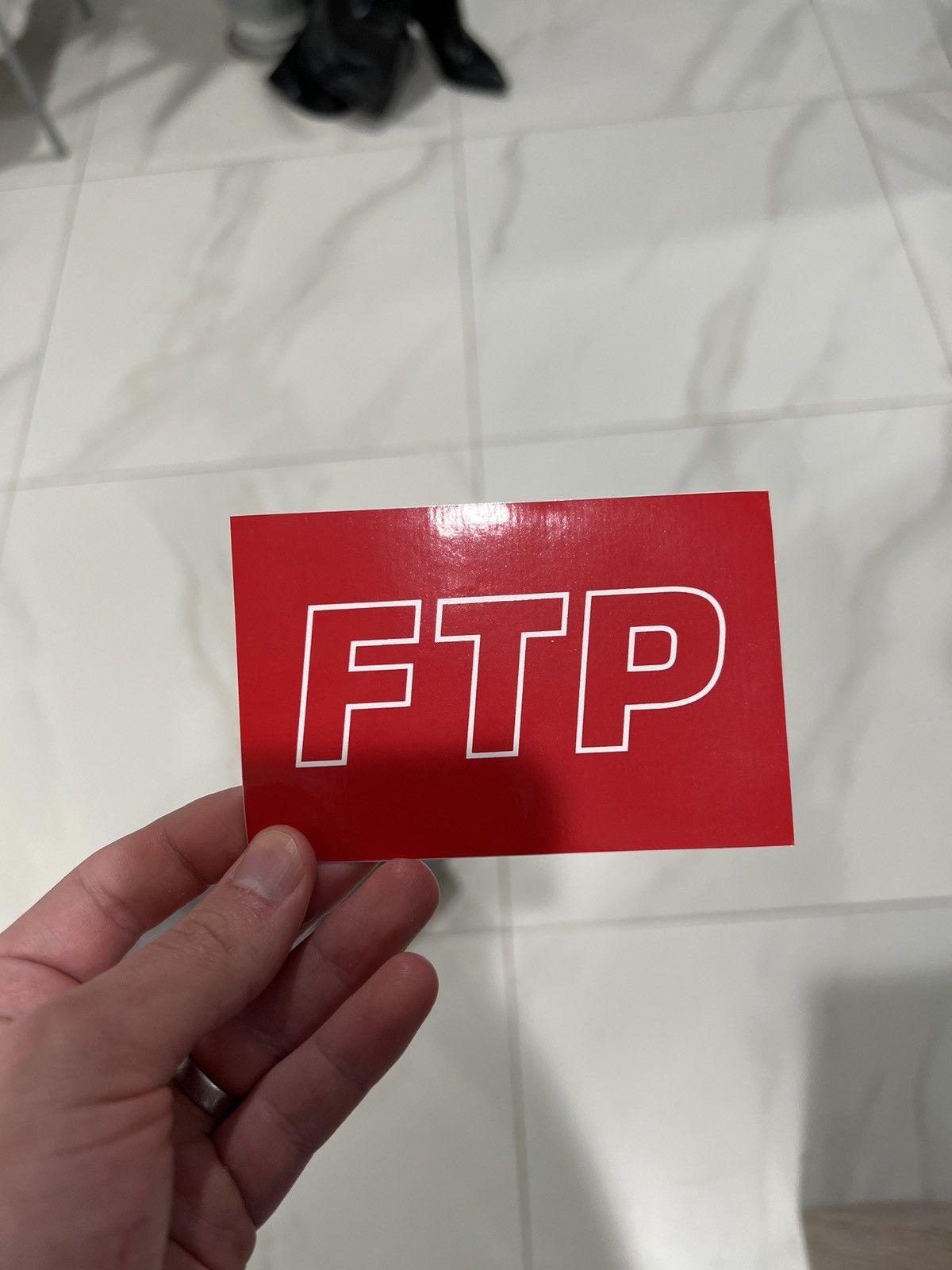 Fuck The Population FTP outline sticker | Grailed